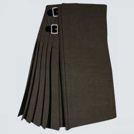 Solid Green Weathered Tartan Kilt